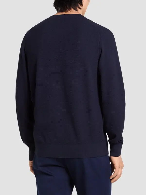 Theory Riland Crewneck Sweater - Baltic