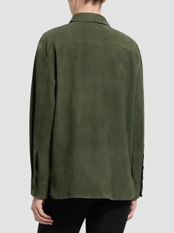 Theory Classic Wear Leather Shirt