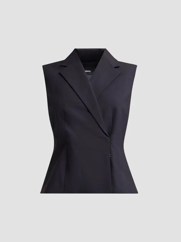 Theory Hourglass Blazer Vest - Deep Navy