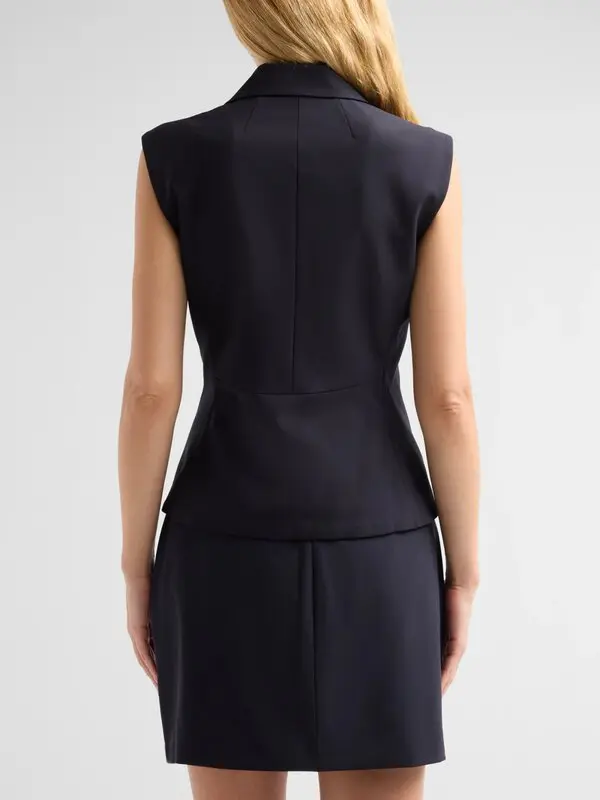 Theory Hourglass Blazer Vest - Deep Navy