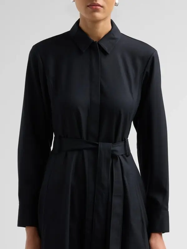 Theory Fit & Flare Midi Shirtdress