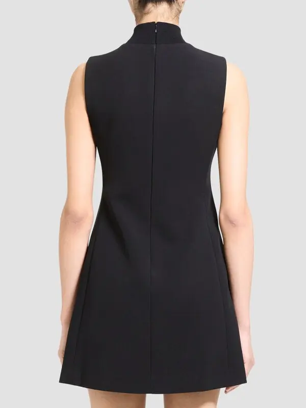 Theory Turtleneck Sleeveless Mini Dress - Black