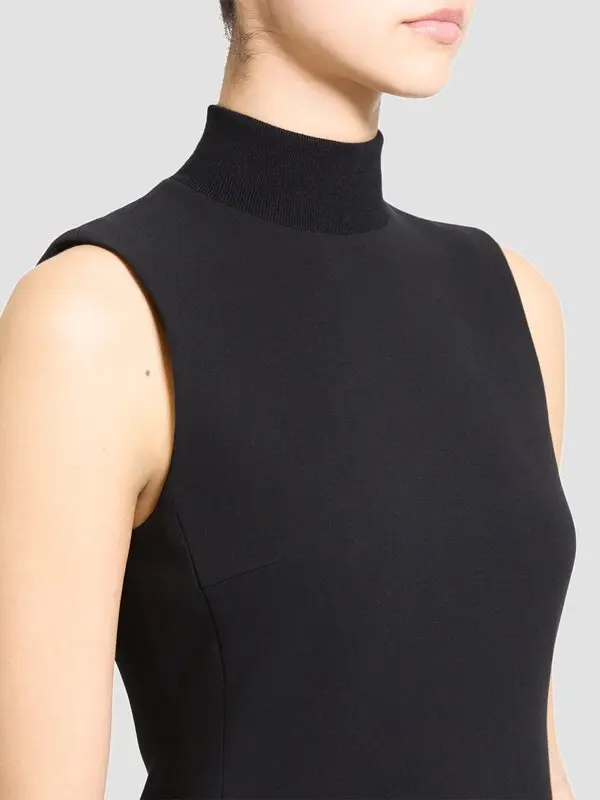 Theory Turtleneck Sleeveless Mini Dress - Black