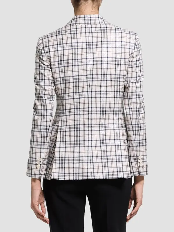 Theory Lynnia Plaid Blazer