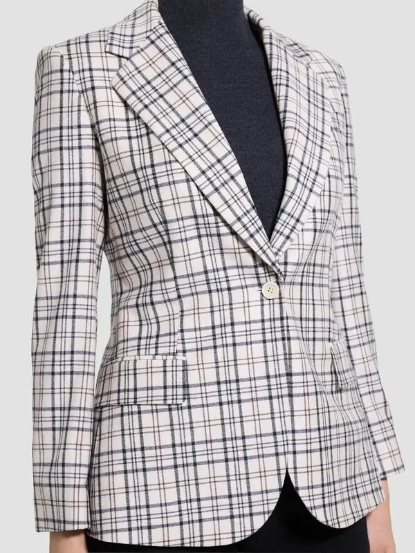 Theory Lynnia Plaid Blazer
