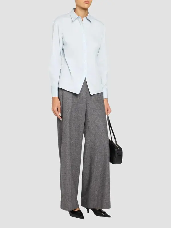 Theory Tailored Cutaway Shirt - Cool Fog