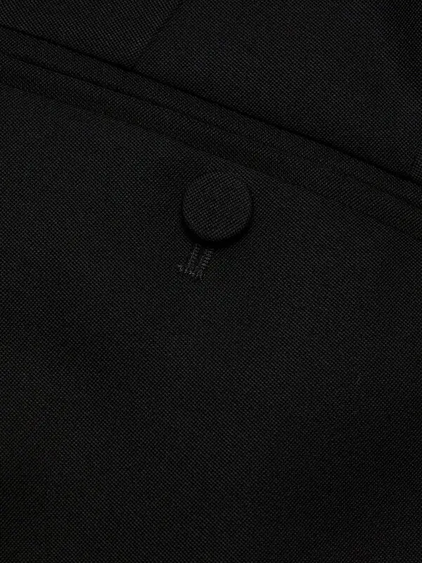TOM FORD Sharp Wool Pleated High-rise Wide-leg Pants