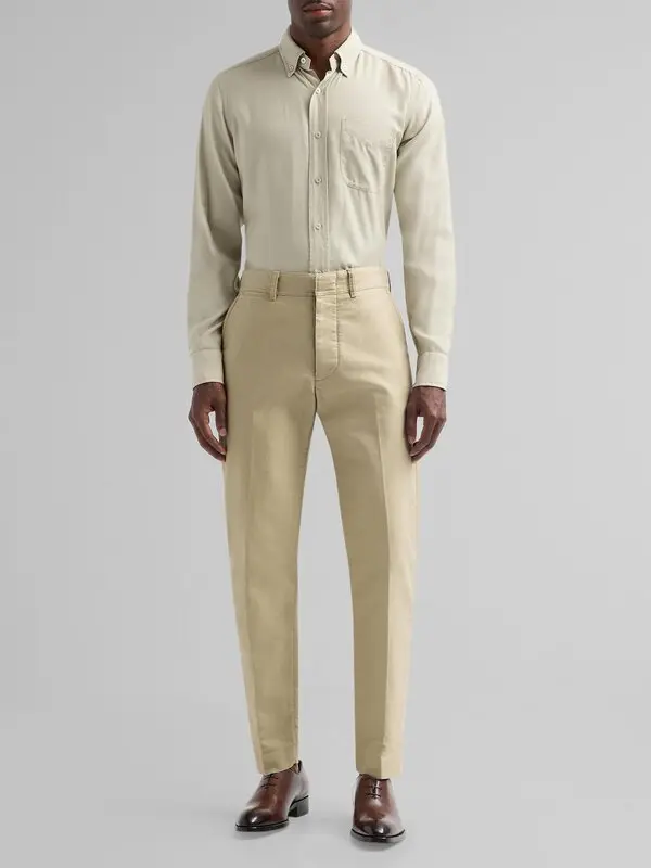 TOM FORD Vincent Burnished Leather Lace-up Oxfords
