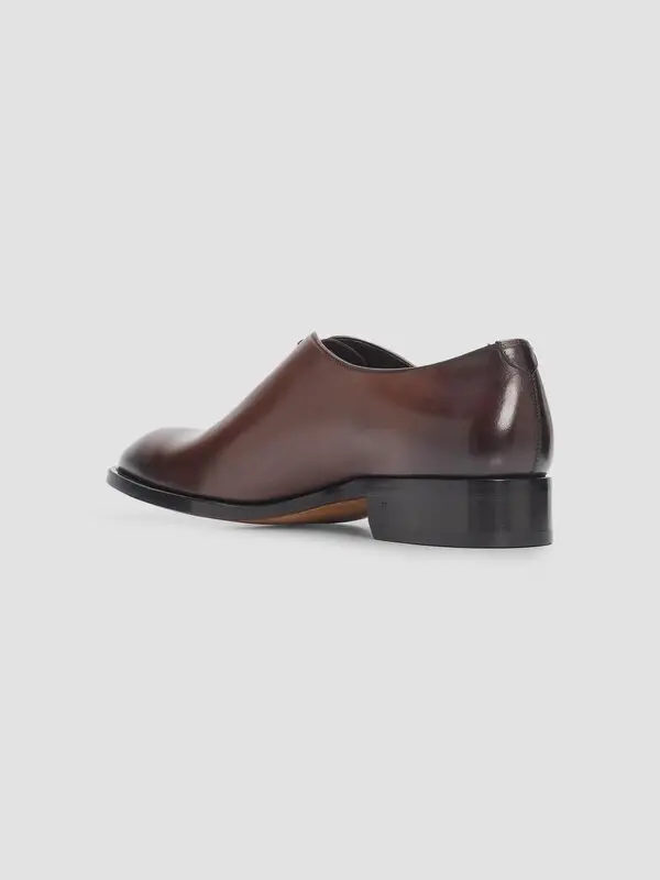TOM FORD Vincent Burnished Leather Lace-up Oxfords