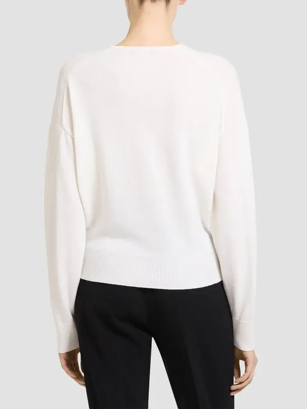 Theory Relaxed V-neck Cashmere Sweater