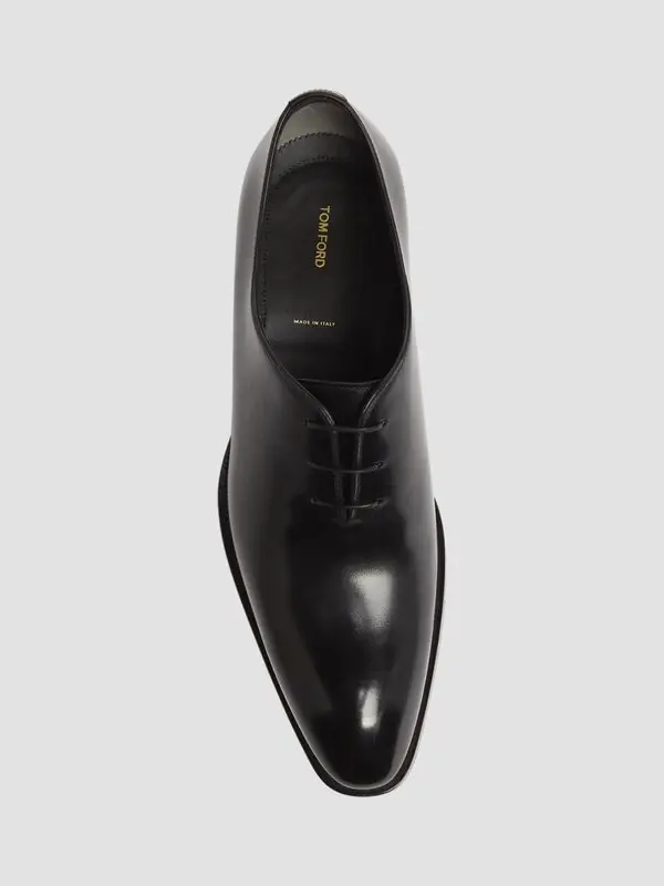 TOM FORD Vincent Burnished Leather Oxfords