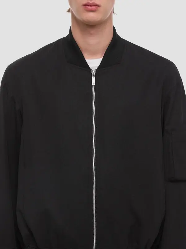 Helmut Lang Hl001 Wool Gabardine Bomber Jacket