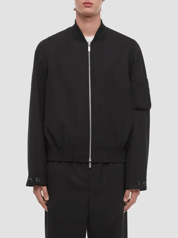 Helmut Lang Hl001 Wool Gabardine Bomber Jacket