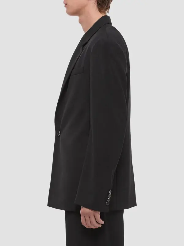 Helmut Lang Wool Gabardine Relaxed-fit Blazer