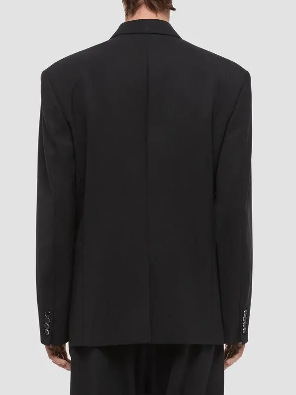 Helmut Lang Wool Gabardine Relaxed-fit Blazer