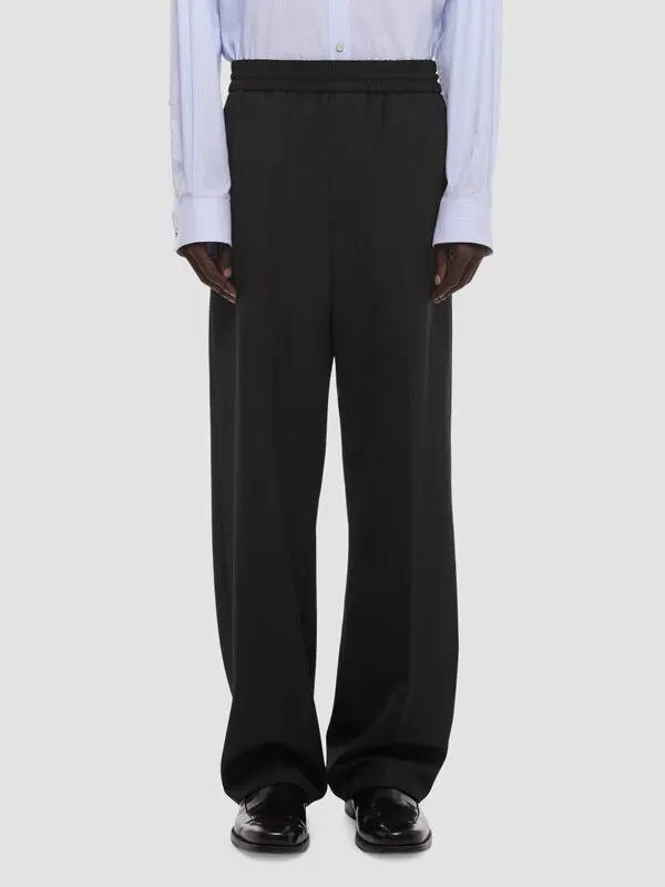 Helmut Lang Hl001 Wool Gabardine Pull-on Trousers