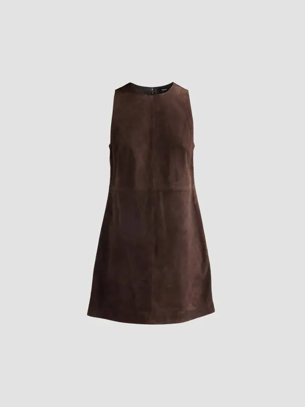 Theory Suede Shift Mini Dress