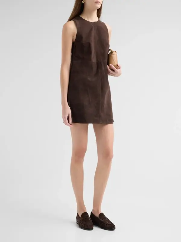 Theory Suede Shift Mini Dress