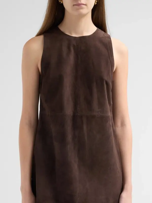 Theory Suede Shift Mini Dress