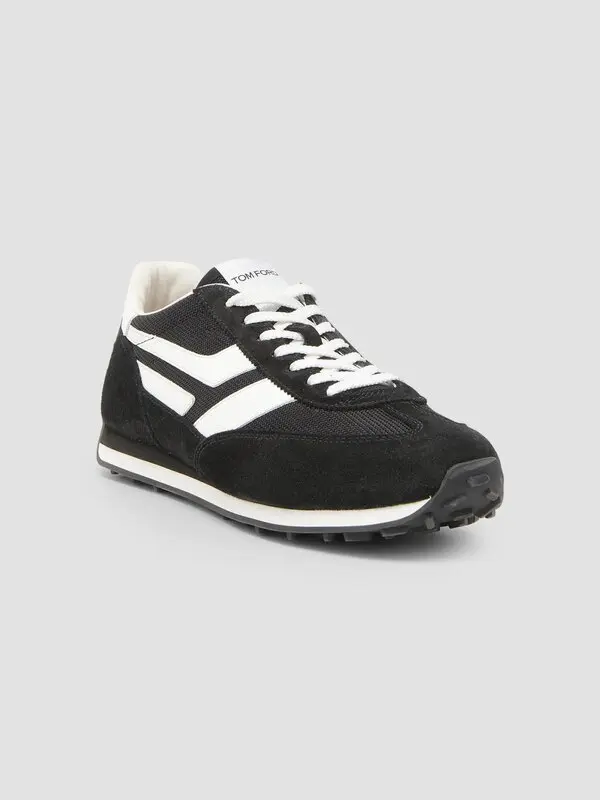 TOM FORD Low-top Lace-up Sneakers - Black