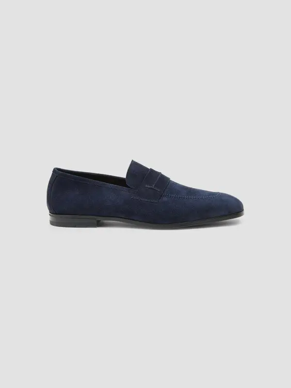 TOM FORD Sean Suede Loafers - Midnight