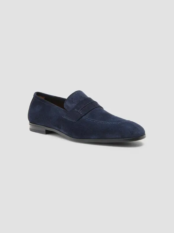 TOM FORD Sean Suede Loafers - Midnight