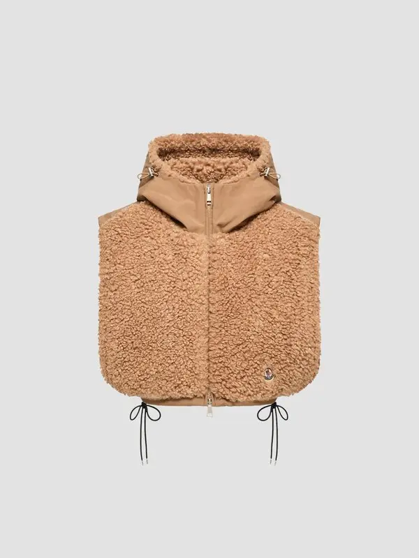 Moncler Bib In Teddy Fleece