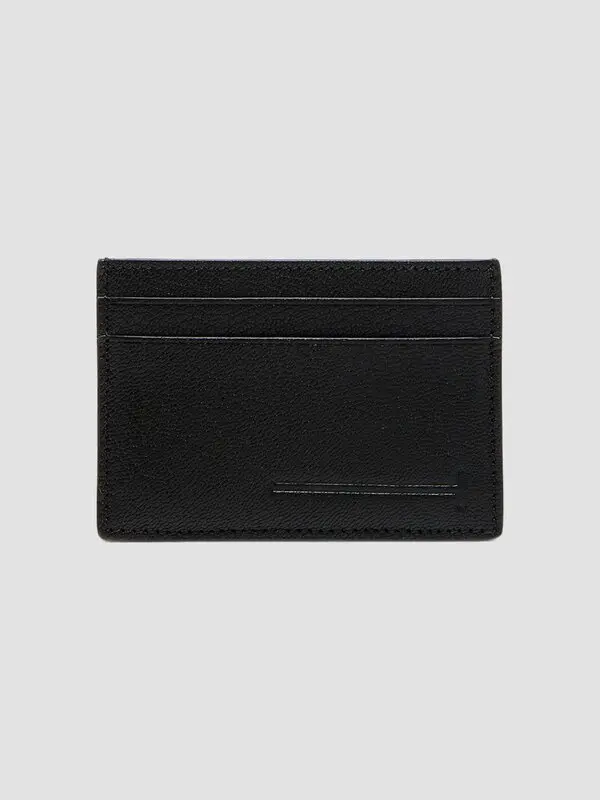 TOM FORD Elongated T-line Leather Card Case - Black