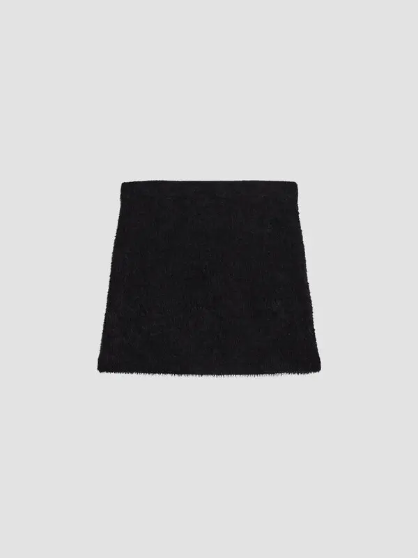 Helmut Lang Fitted Eyelash Miniskirt