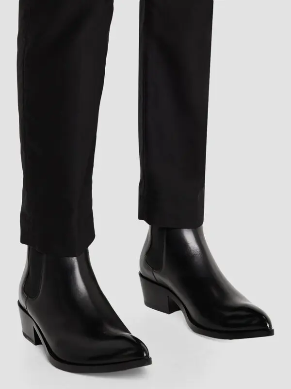TOM FORD Burnished Leather Chelsea Boots
