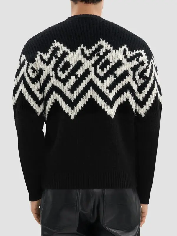 Helmut Lang Fair Isle-inspired Crewneck Sweater
