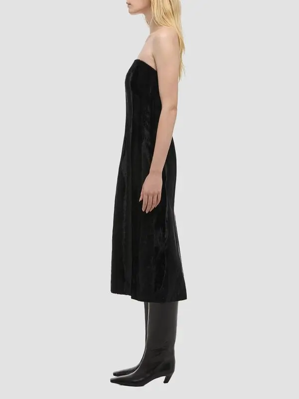Helmut Lang Pony Faux-fur Midi-dress