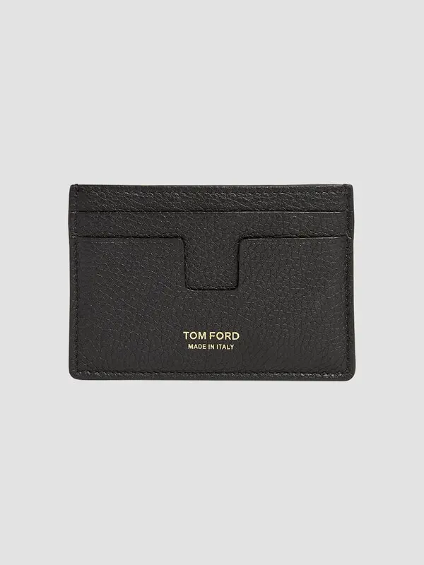 TOM FORD T-line Leather Card Holder