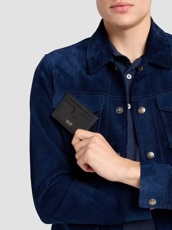 TOM FORD T-line Leather Card Holder