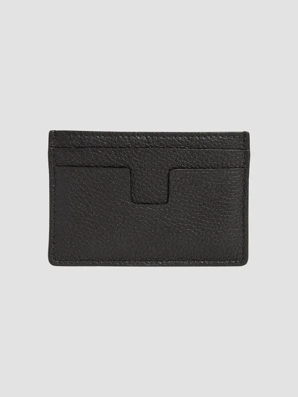TOM FORD T-line Leather Card Holder