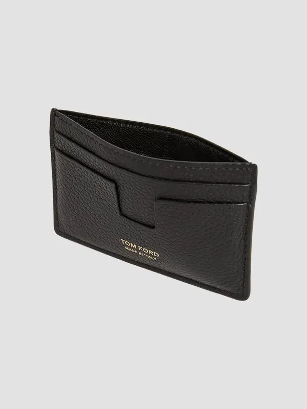 TOM FORD T-line Leather Card Holder