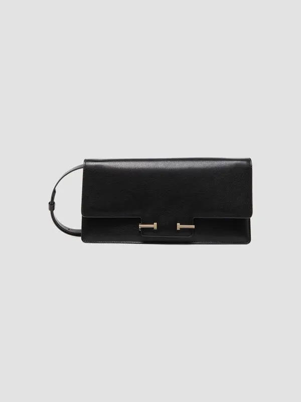 TOM FORD East West Supple Grain Leather Shoulder Bag