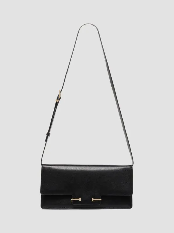 TOM FORD East West Supple Grain Leather Shoulder Bag