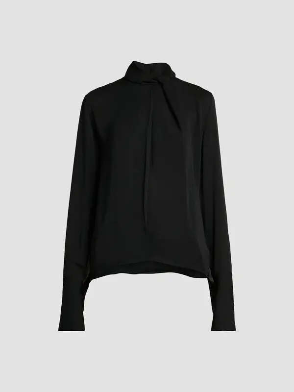 TOM FORD Silk-georgette Tieneck Blouse