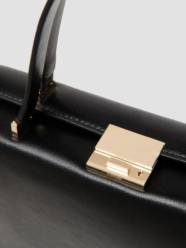 TOM FORD Supple Grain Leather Top Handle Bag