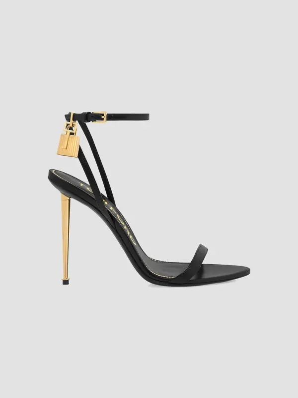 TOM FORD Padlock 105mm Leather Sandals