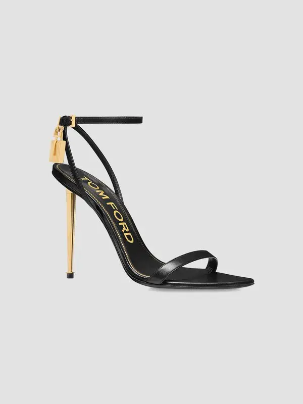 TOM FORD Padlock 105mm Leather Sandals