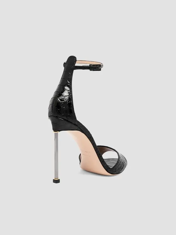 TOM FORD 105mm Python-embossed Stiletto Sandals