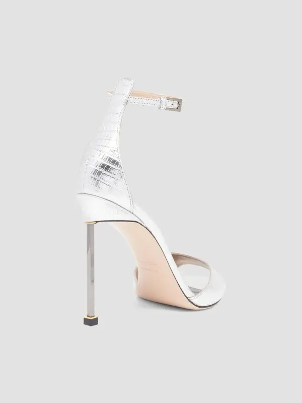 TOM FORD 105mm Snake-embossed Leather Sandals