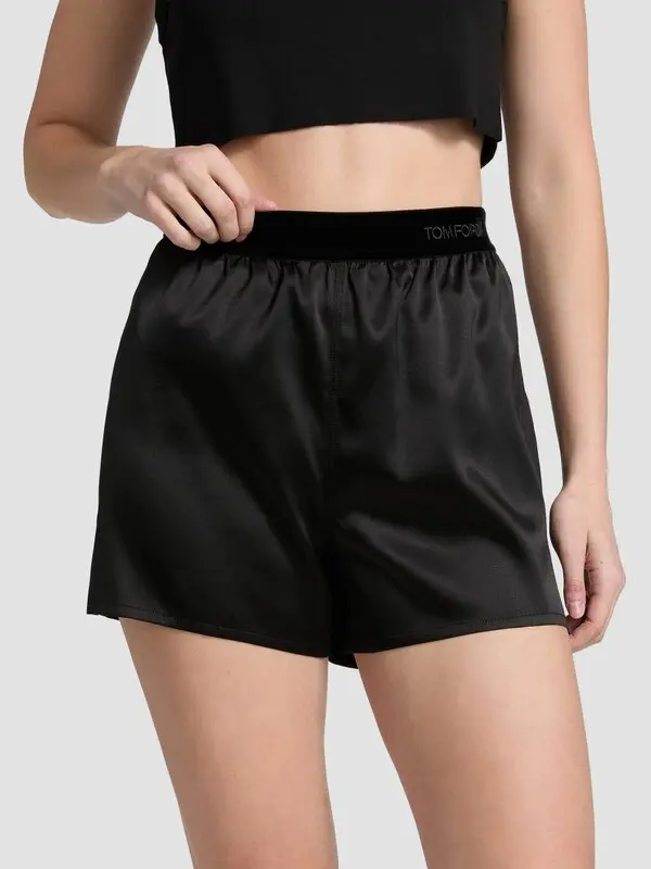 TOM FORD Stretch Silk Satin Pajama Boxer Shorts