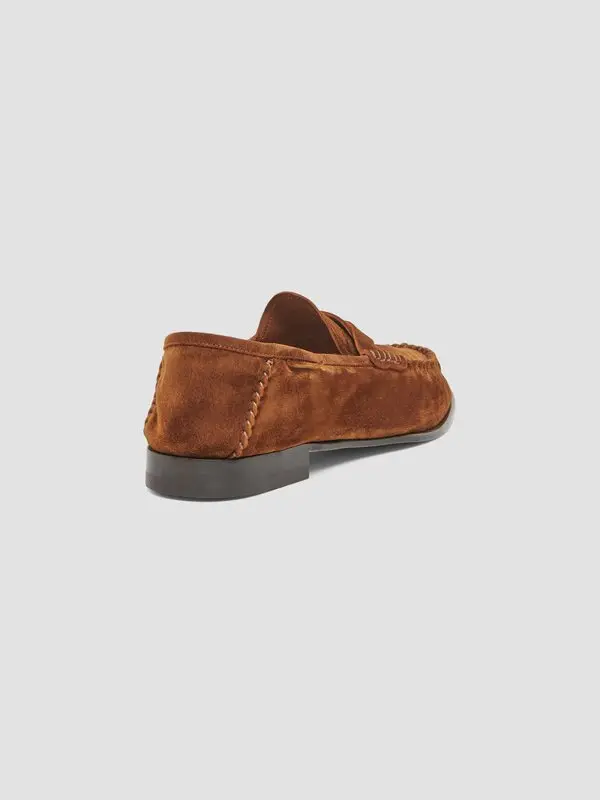 TOM FORD Ripley Twisted Band Suede Loafers