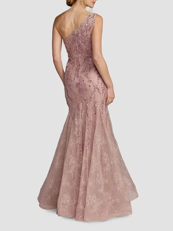 Mac Duggal Sequin-embellisehd Mermaid Gown