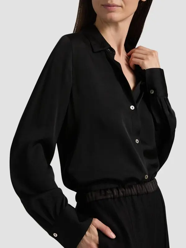 Vince Slim-fit Classic Shirt - Black
