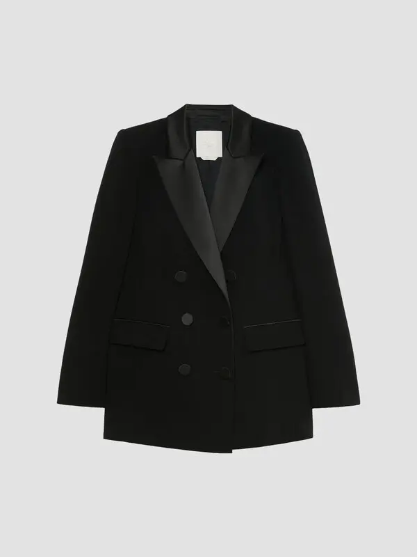 Marina Rinaldi Satin Detail Cady Blazer Jacket