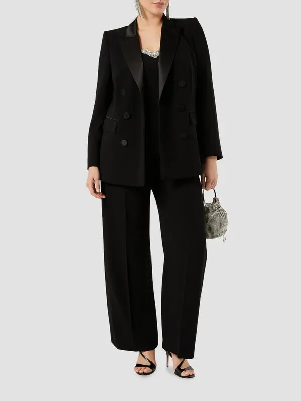 Marina Rinaldi Satin Detail Cady Blazer Jacket